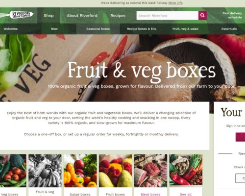 Riverford Organic Farmers - Food boxes and more